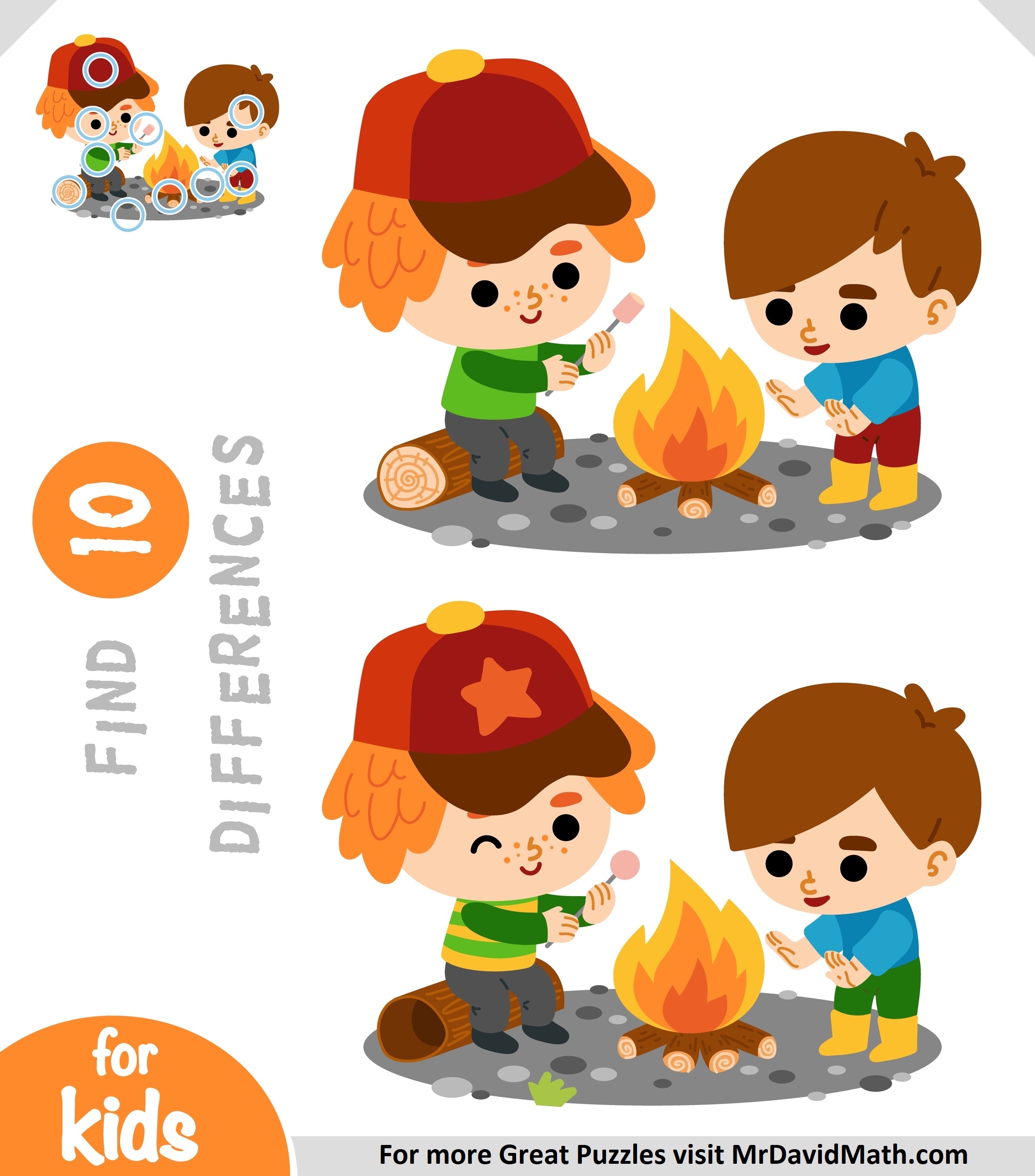 Find,Differences,,Educational,Game,For,Children,,Cartoon,Characters ...
