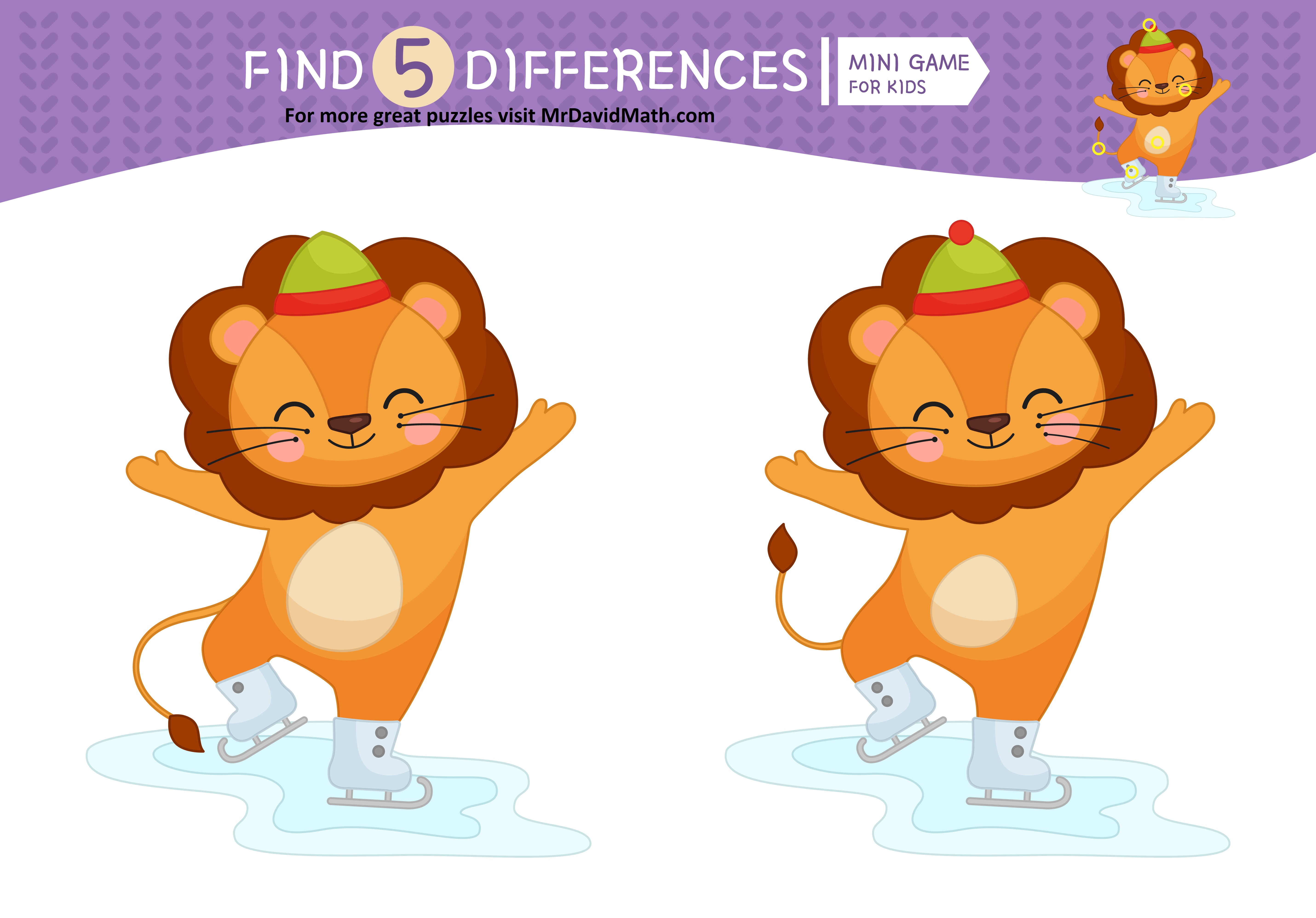 Find,Differences.,Educational,Game,For,Children.,Cartoon,Vector ...