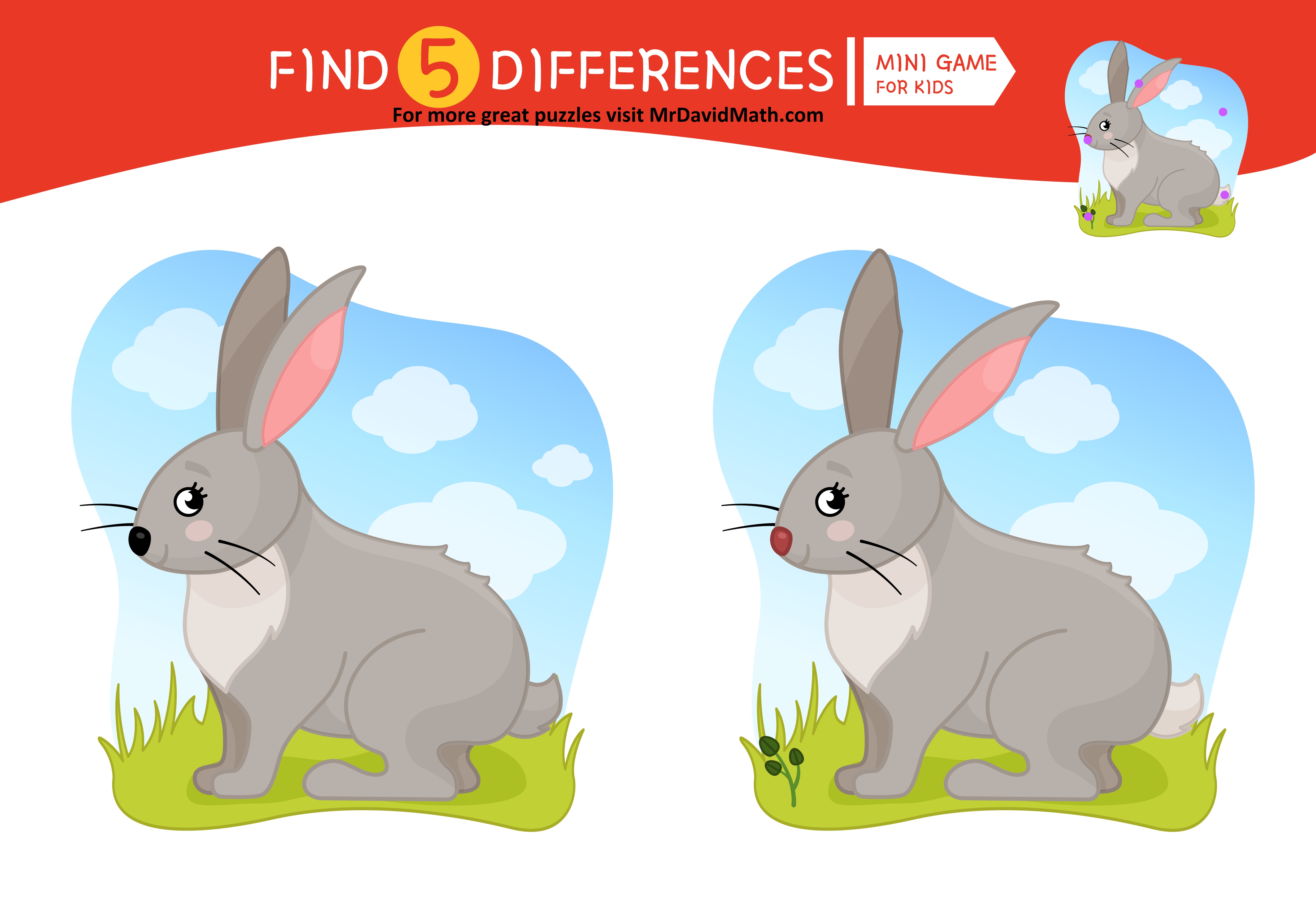 Find,Differences.,Educational,Game,For,Children.,Cartoon,Vector ...