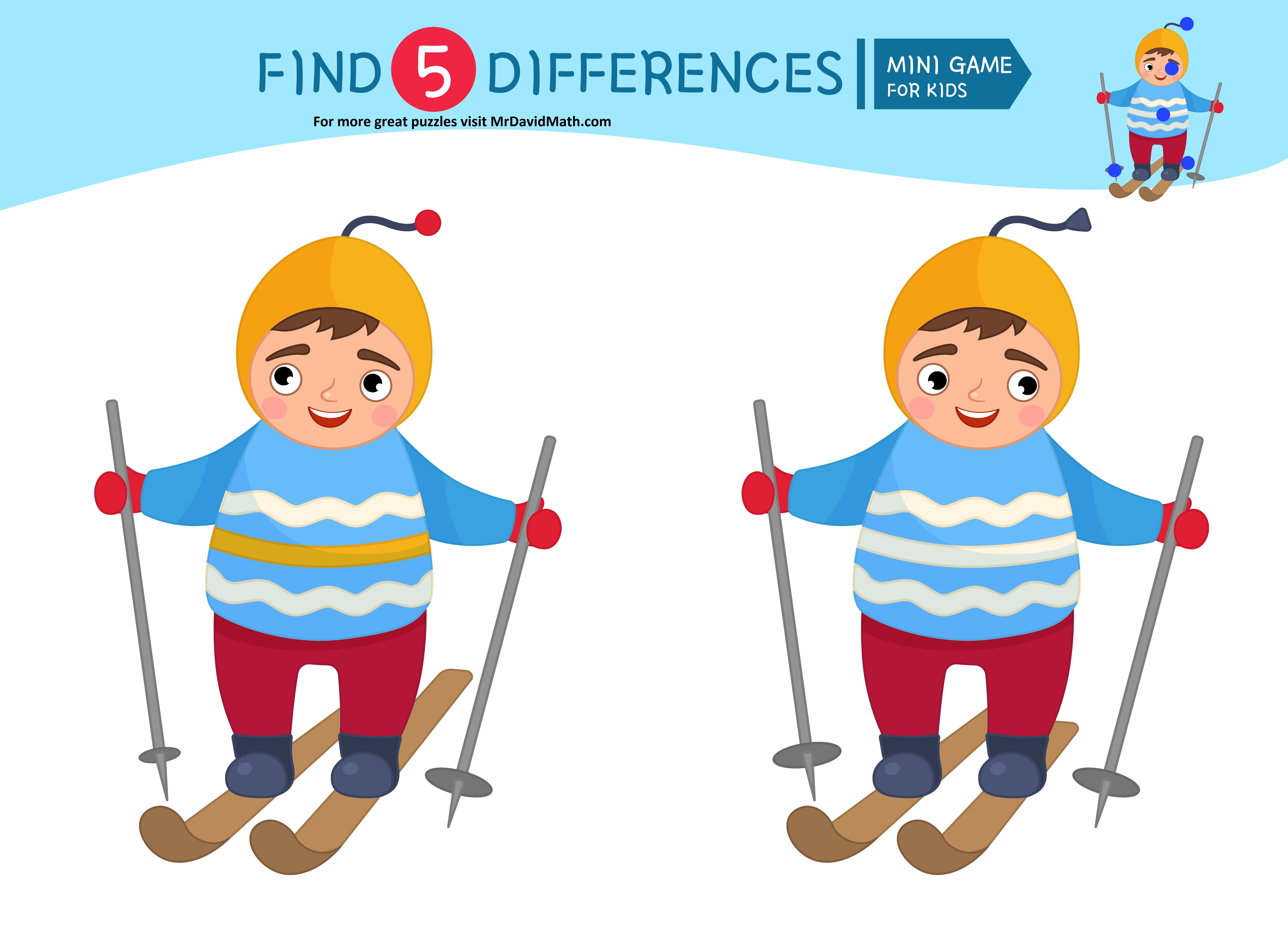 Find,Differences.,Educational,Game,For,Children.,Cartoon,Vector ...
