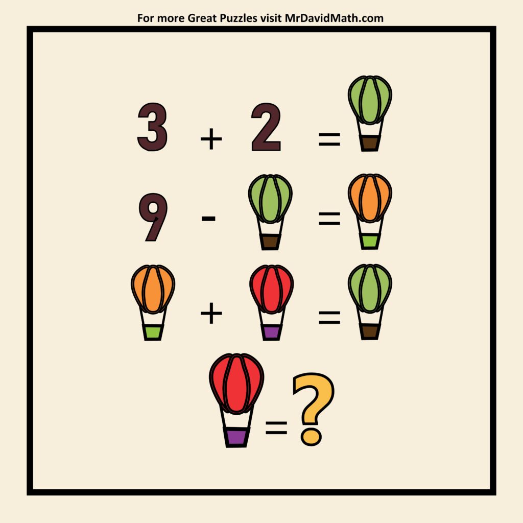 Mathematical,Count,Game.,Mathematical,Riddle.,Rebus,For,Children,And ...